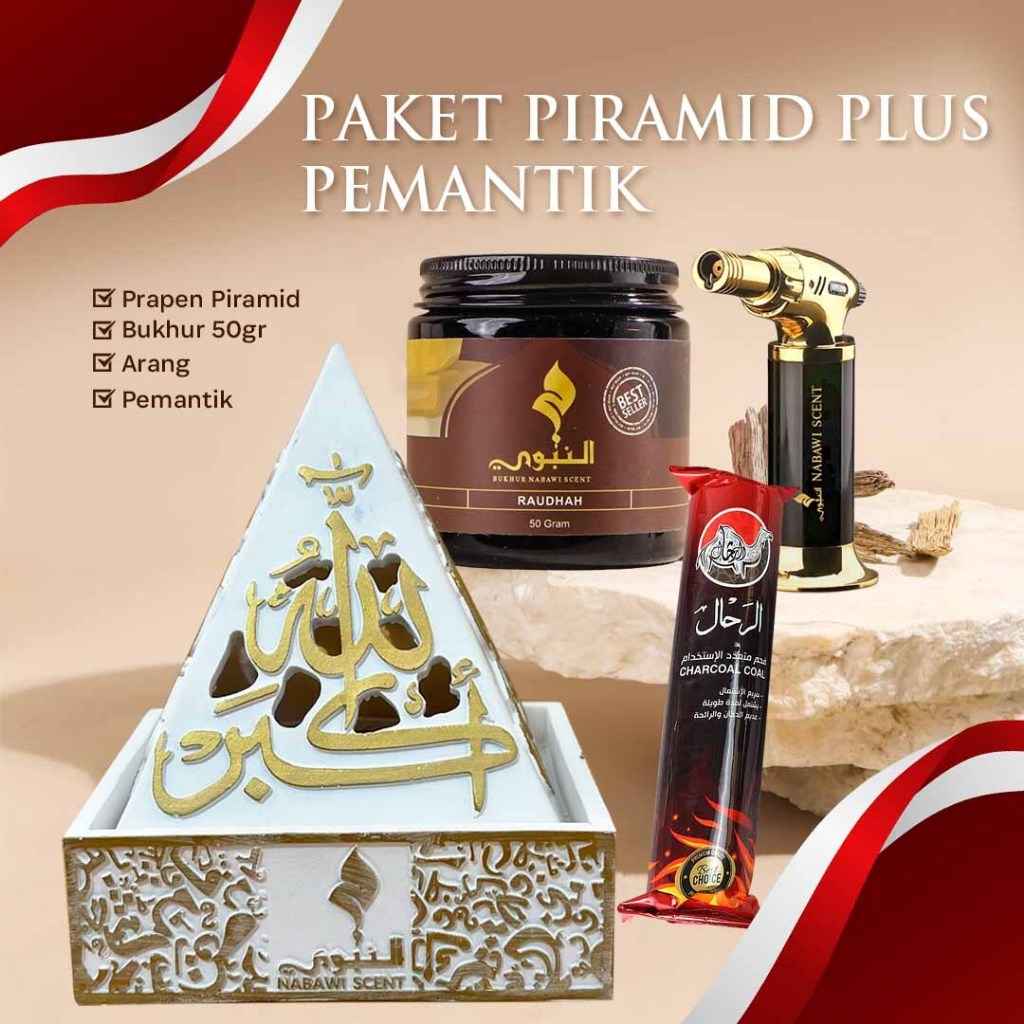 Jual Nabawi Scent - Paket Bukhur Arab Piramid Set Lengkap Siap Pakai ...