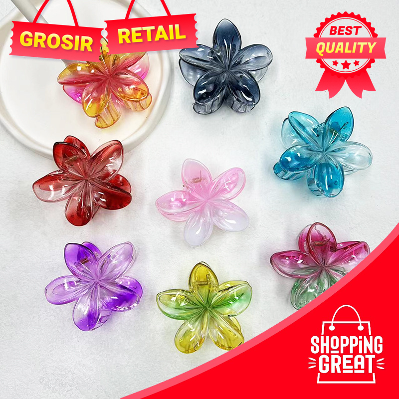 Jual RETAIL JR-A015 Jepit Rambut Bunga Kamboja Bali Aksesoris Jedai ...