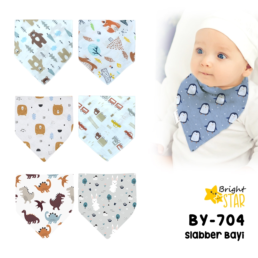 Jual Sleber Bayi BY-704 Bib Segitiga MPASI Slaber Tatakan Celemek Air ...