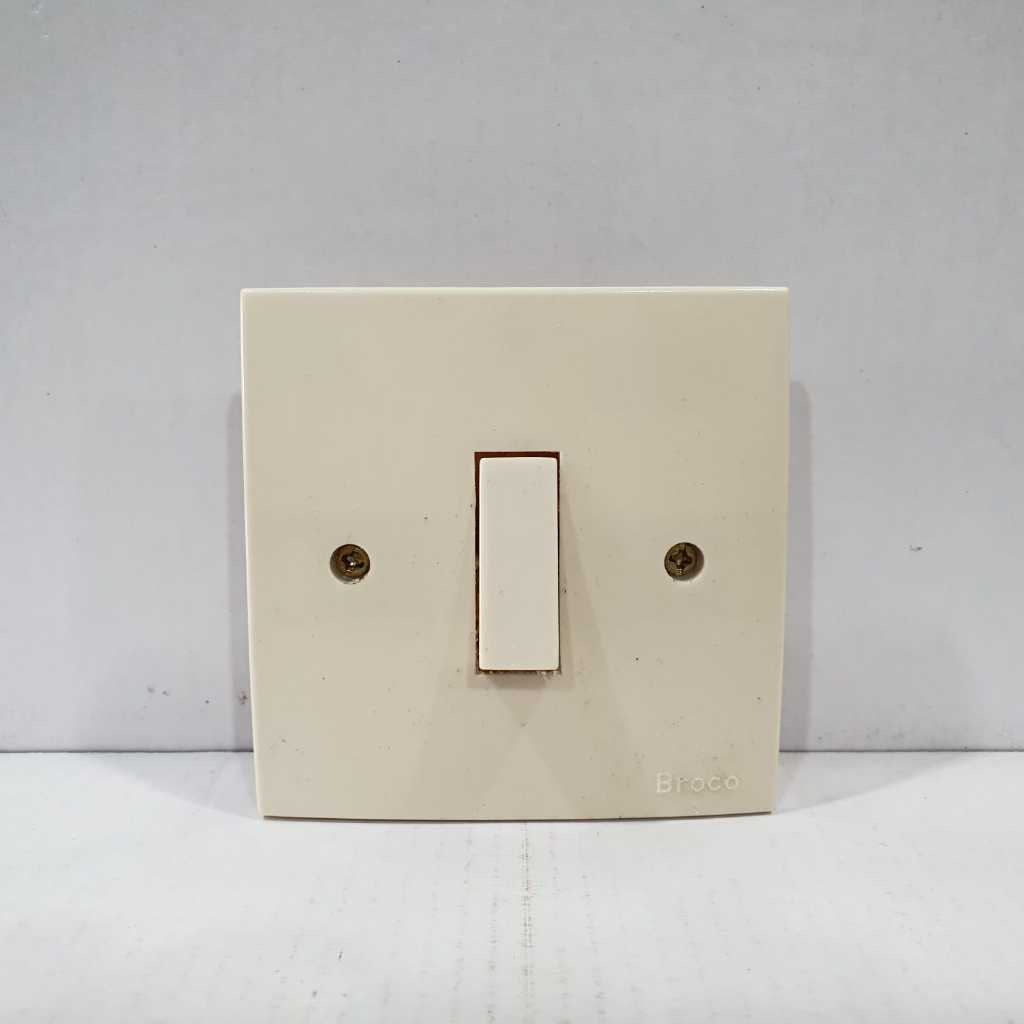 Jual Broco Saklar Lampu Switch Listrik Tunggal Tanam Inbow | Shopee ...
