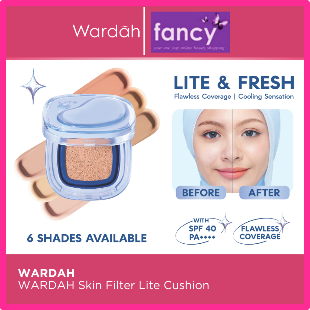 Jual Wardah Lite Skin Filter Cushion 11g NEW | Make Up Ringan Tahan 8 Jam Flawless Coverage ...