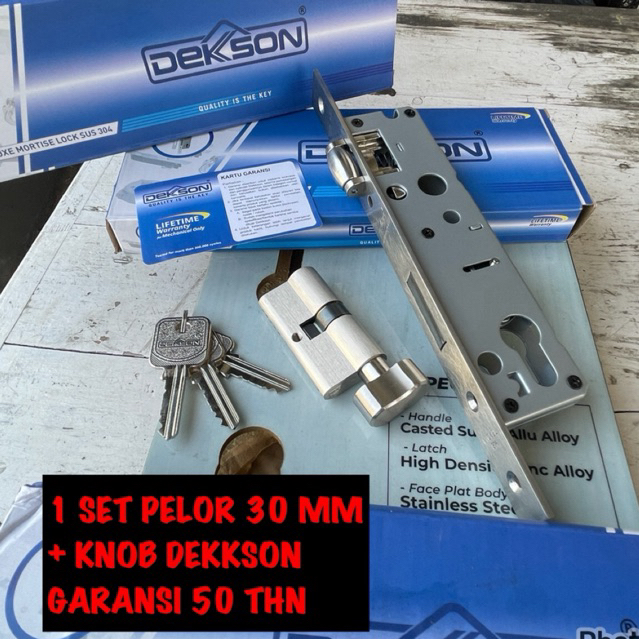 Jual MORTISE LOCK ROLLER DEKKSON 30 MM kunci pintu pelor Dekkson pintu ...
