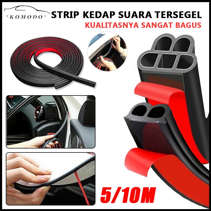 Jual 5M/10M Karet Peredam Pintu Mobil/List Pelindung Pintu Universal ...