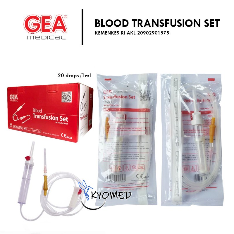 Jual ECERAN 1Pcs - Blood Transfusion Set GEA - Blood Set - Set ...