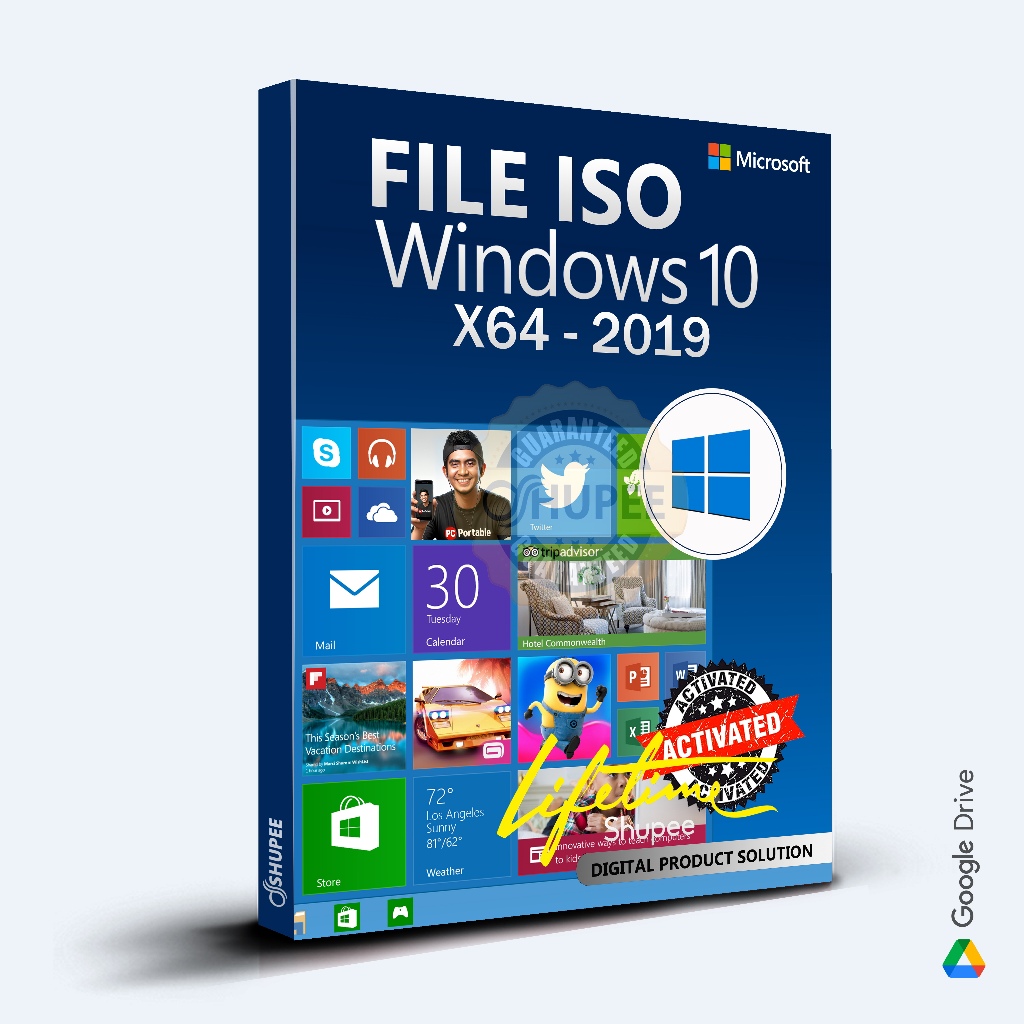 Jual ISO FILE - Windows® 10 2019 Pro | 64-Bit | Shopee Indonesia