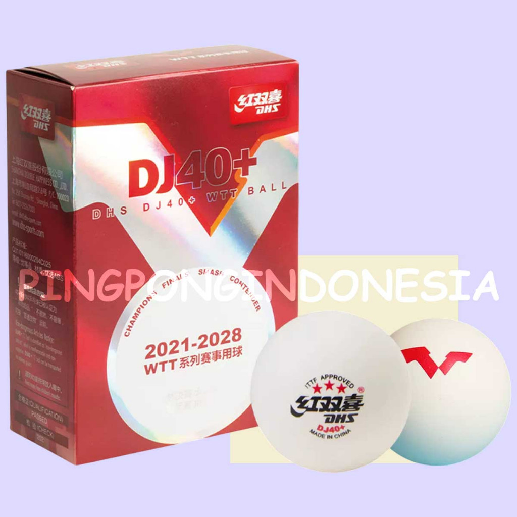 Jual DHS WTT 3-Star DJ40+ Ball-Bola Pingpong Tenis Meja World Table Tennis | Shopee Indonesia