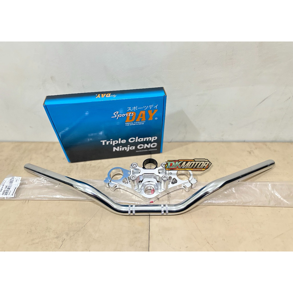 Jual Segitiga T Atas Ninja R Old Aluminium CNC set Stang Stir Ninja R ...