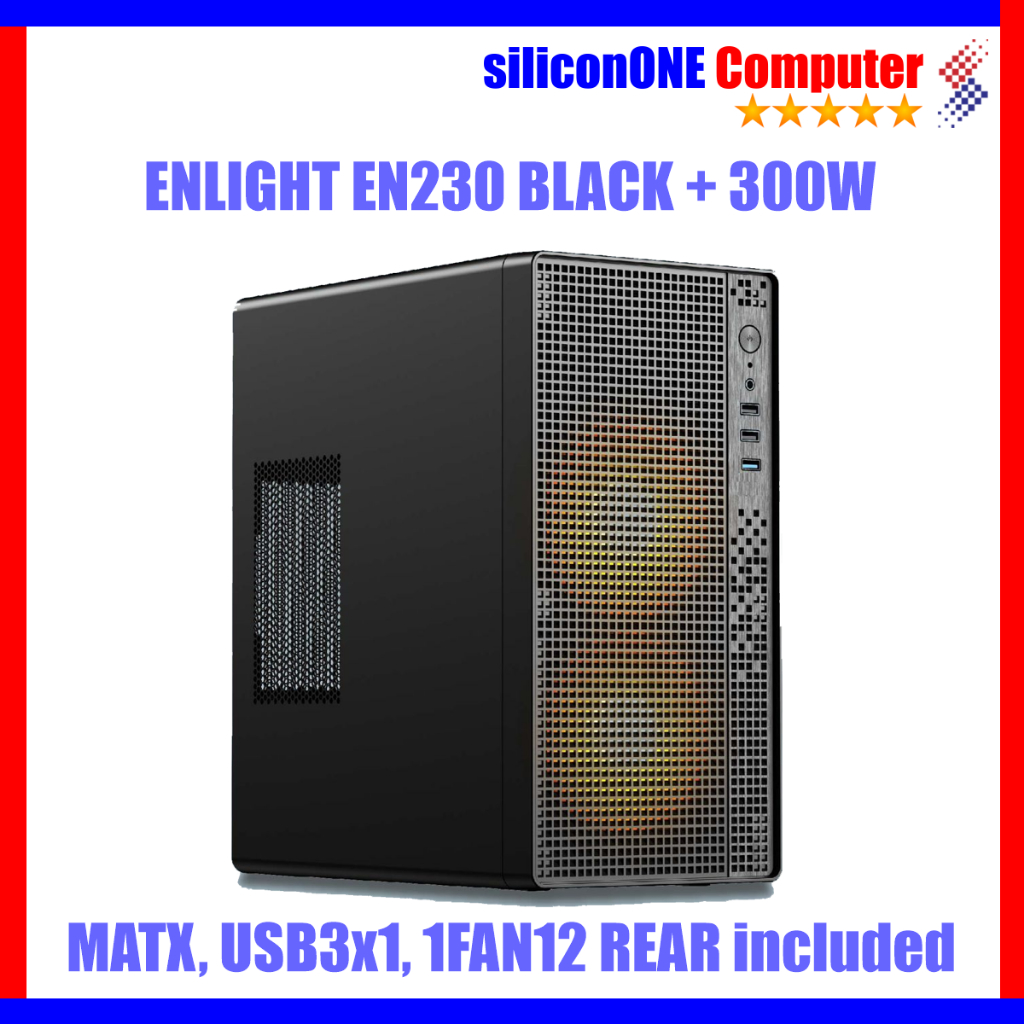 Jual ENLIGHT EN230 + 300W MATX 1FAN USB3 Good AirFlow CPU Cooler up ...