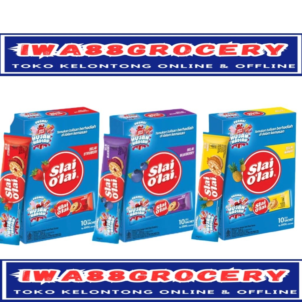 Jual Slai Olai biscuit dengan slai buah buahan 10pcs | Shopee Indonesia