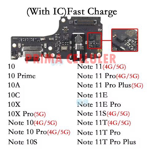 Jual Flexible Cas Charger Board Konektor USB Xiaomi Redmi 10 10A 10C ...