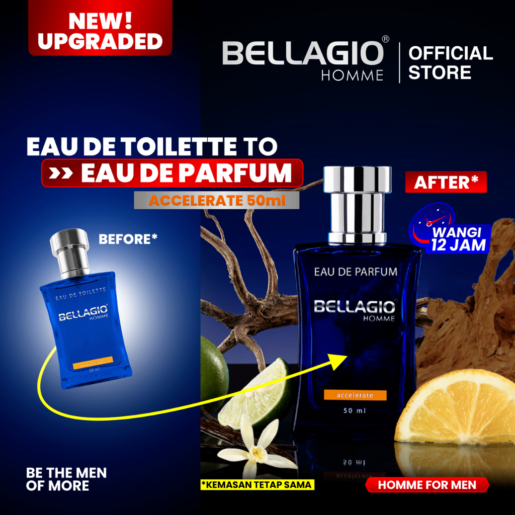 Jual Bellagio EDP Accelerate (Orange, 50ml) | Shopee Indonesia