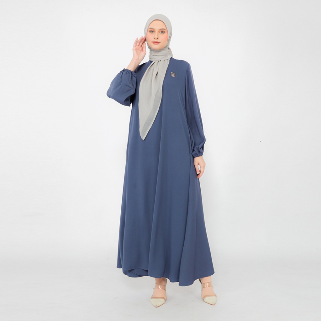 Jual Mimamim - Abaya Zahrina Dress Loose Gamis Muslim A Line Busui ...