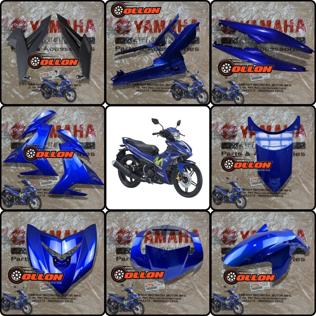 Jual Cover body halus JUPITER MX KING 150 V1 BIRU MOVISTAR Asli ...