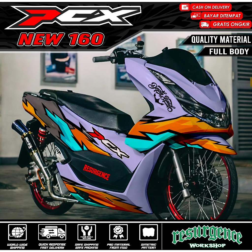 Jual (COD) Decal Sticker PCX 160 2021 2022 2023 2024 Full Body - DEKAL ...