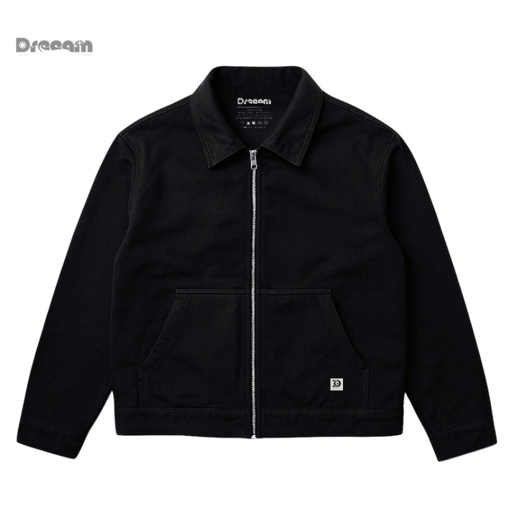 Jual Dreeam - Work Jacket Boxy - Basic - Jaket kerja Hitam V1 Unisex ...