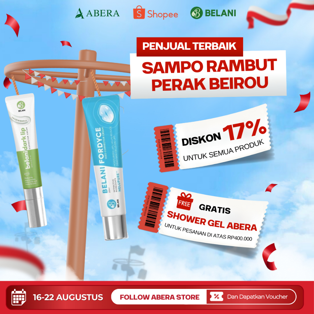 Jual [DUO CERAH MERONA] 1 Belani Fordyce + 1 Belani Dark Lip/Bibir tetap merah merona dan halus ...