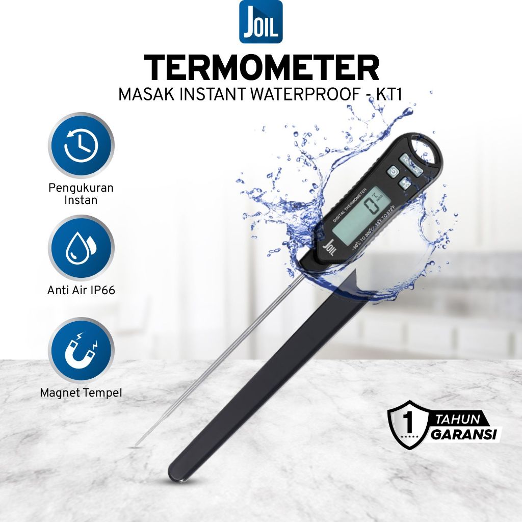 Jual Joil Termometer Masak Digital Cooking Thermometer 0.1°C Waterproof ...