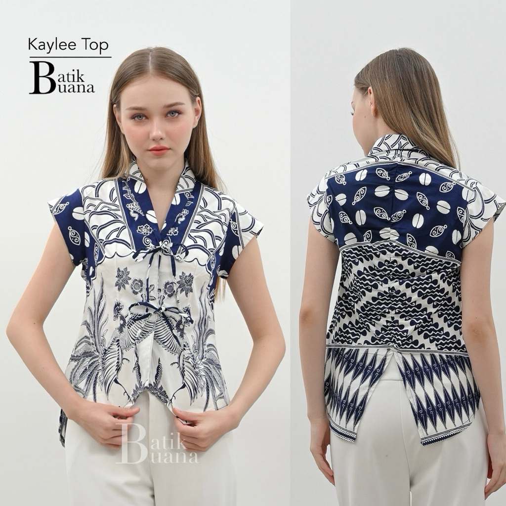 Jual Kaylee Top - Batik Wanita - Atasan Batik Modern - Blouse Batik ...