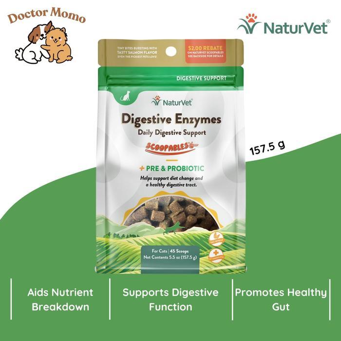 Jual Naturvet Digestive Enzymes Daily Digestive Support Scoopables Plus ...