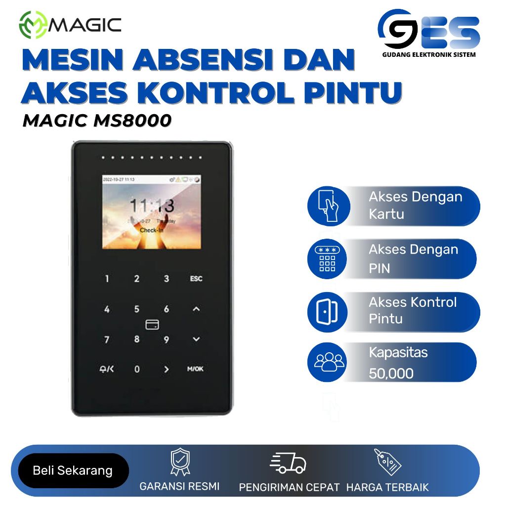 Jual Reader Card RFID Magic MS8000 | Bisa Untuk Absensi & Akses Kontrol ...