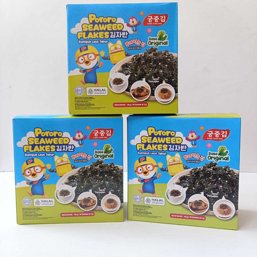 Jual NORI PORORO FLAKES SEAWEED BOX ISI 12 PCS | Shopee Indonesia