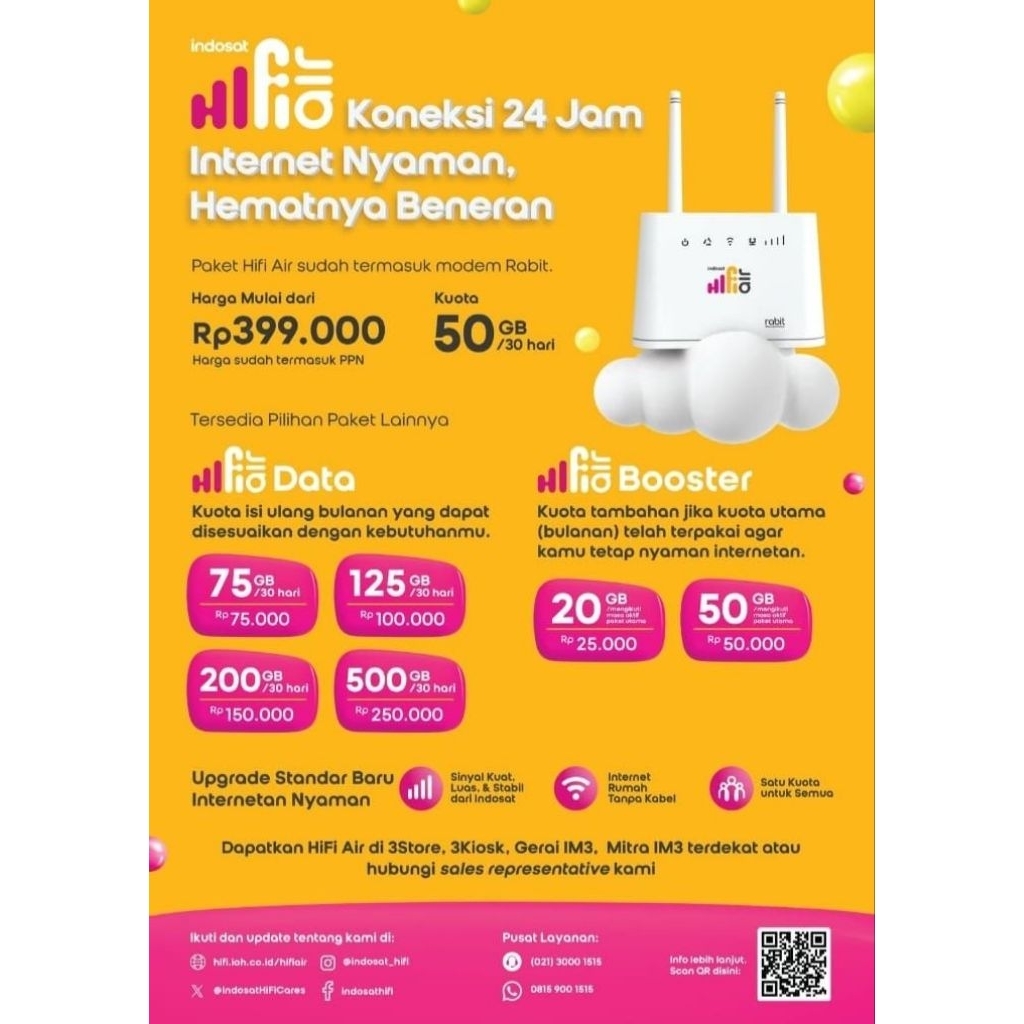 Jual Hifi Air Rabit Wifi Modem Router 4G Free Kartu Paket+kuota ...