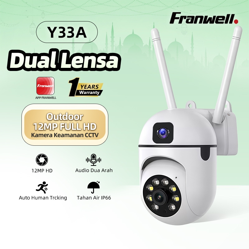 Jual Franwell Y33A V380 Pro Kamera Pengawas Outdoor PTZ 360° Full-Color ...