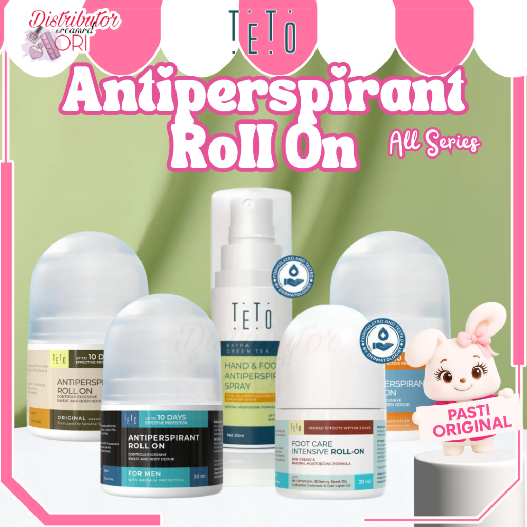 Jual TETO Antiperspirant Roll On 20ml | TETO Deodorant Deodorant Anti ...