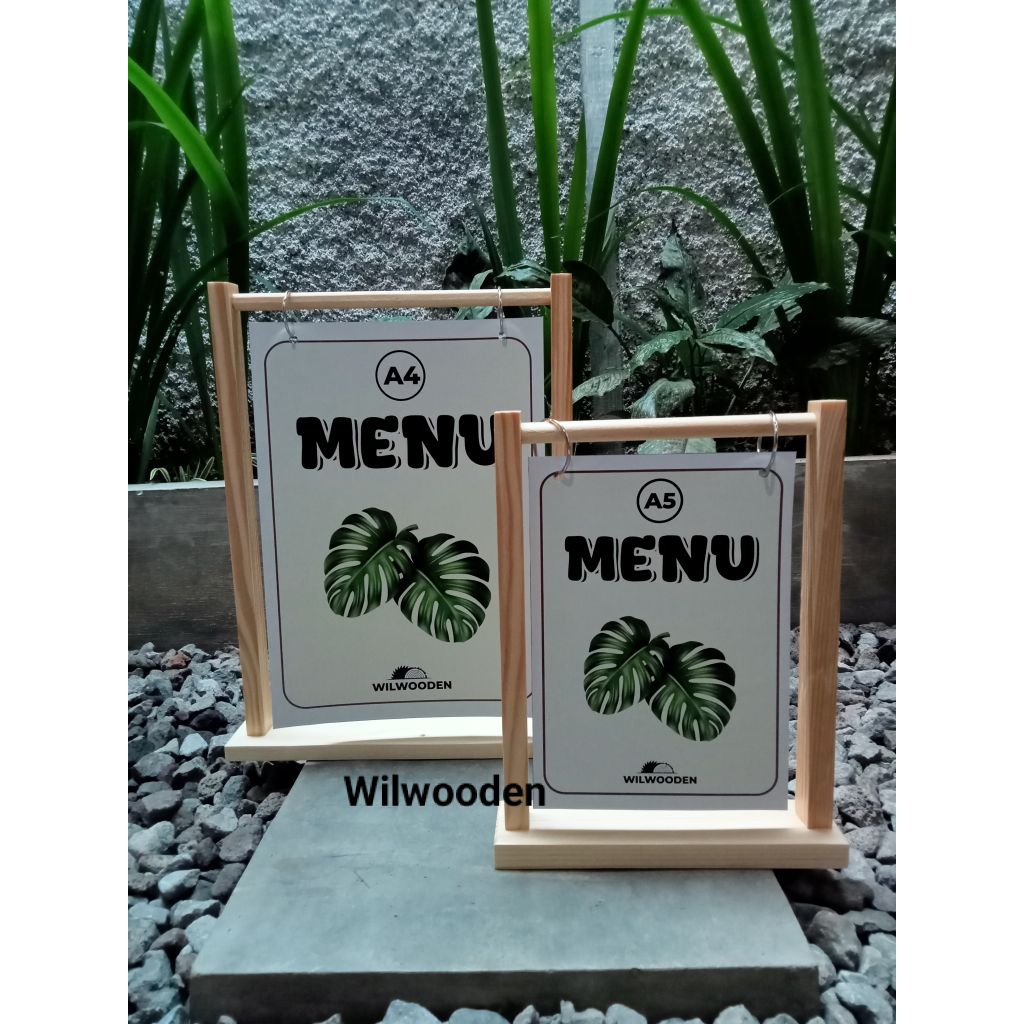 Jual Stand Menu Cafe , Resto Model Gantung | Shopee Indonesia