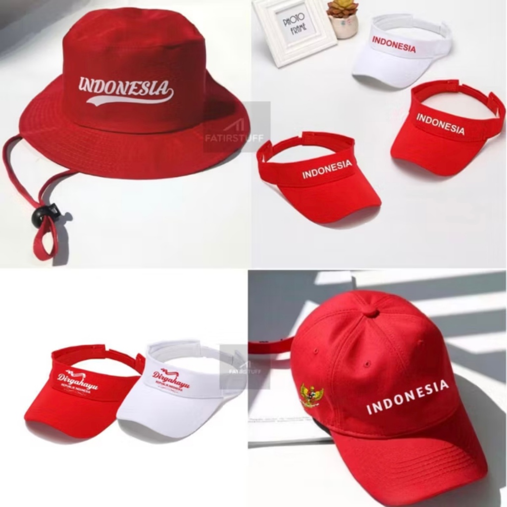 Jual Topi Indonesia 17 Agustus Topi Kemerdekaan Hut RI 2025 Topi Bordir ...