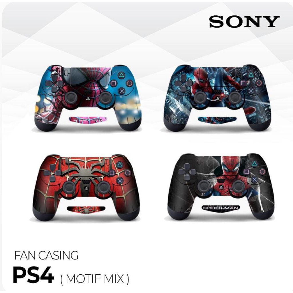 Jual Game Pad / Stick PS 4 Limited Motif SpiderMan | Shopee Indonesia