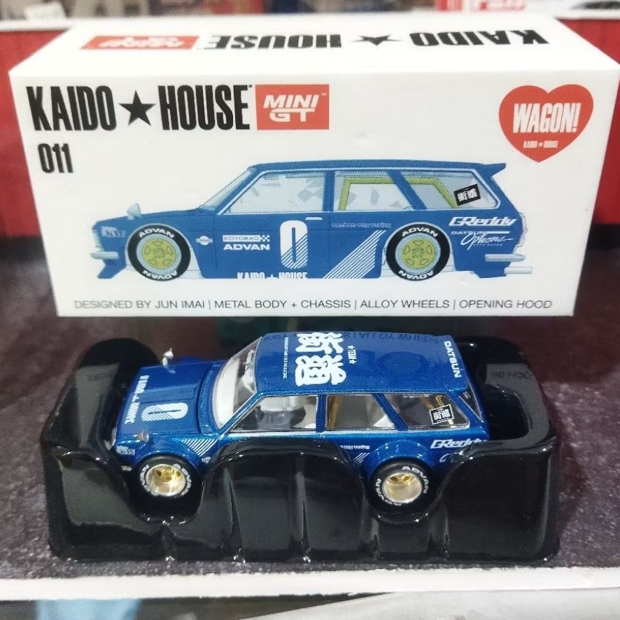 Jual KHMGT KAIDO HOUSE Mini GT 011 Datsun 510 Wagon V1 Biru tampo 0 ...