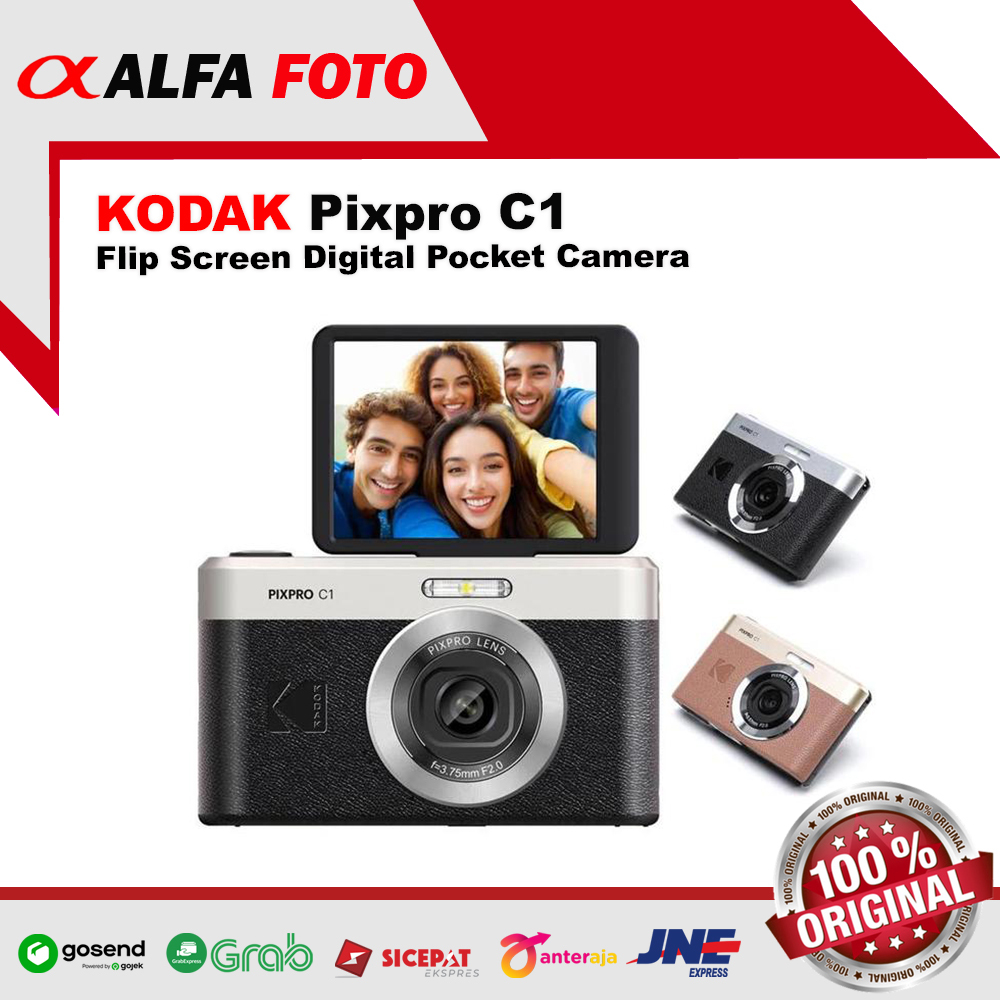 Jual KODAK PIXPRO C1 Flip Screen Digital Camera | Shopee Indonesia