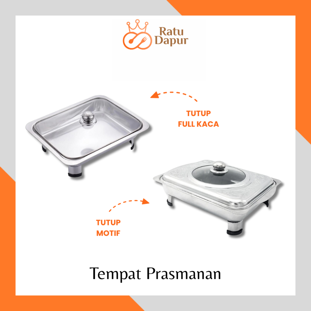 Jual Tempat Makan Prasmanan Fast food Wadah Saji Lauk Chafing Dish ...