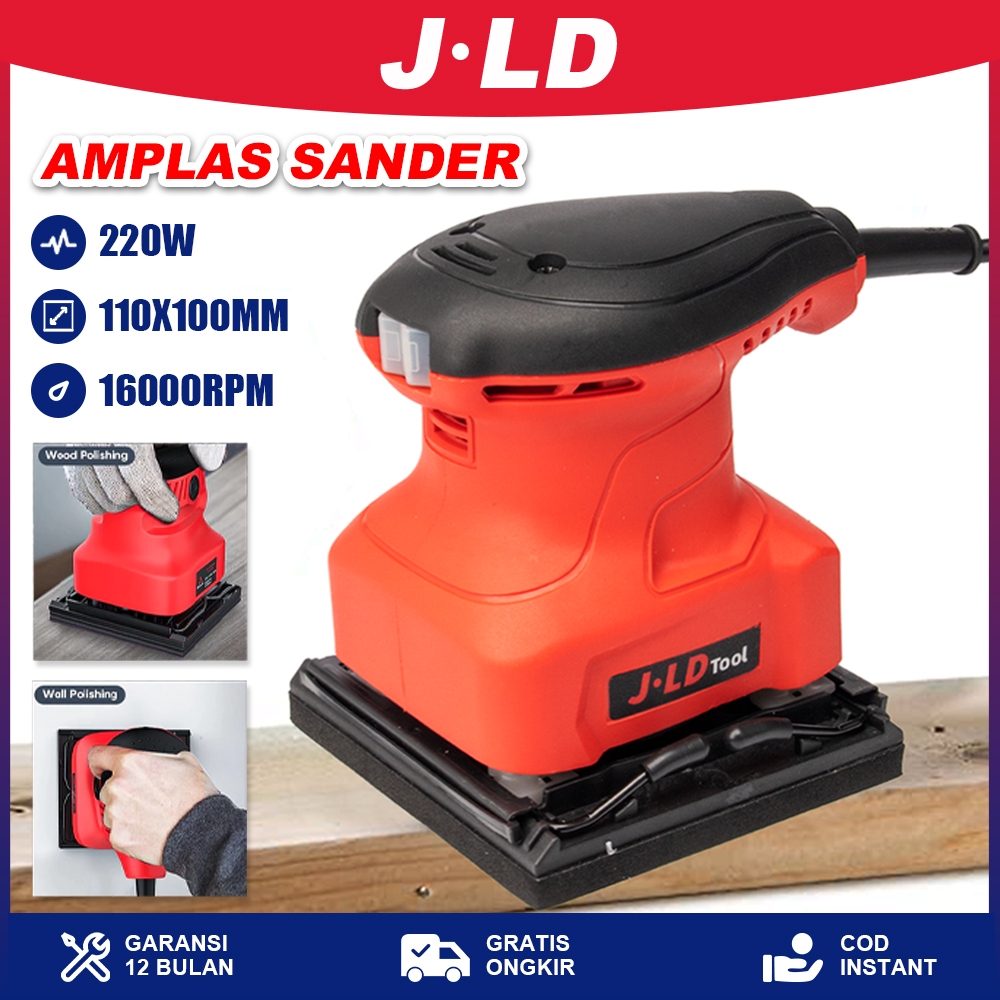 Jual JLD Mesin Amplas Kayu 220w Finishing Sander Palm Sander 16000rpm ...