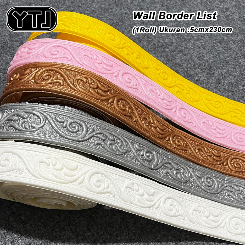 Jual YTJ List Dinding Wall Border List Foam 3D 5cm x 230cm - List ...