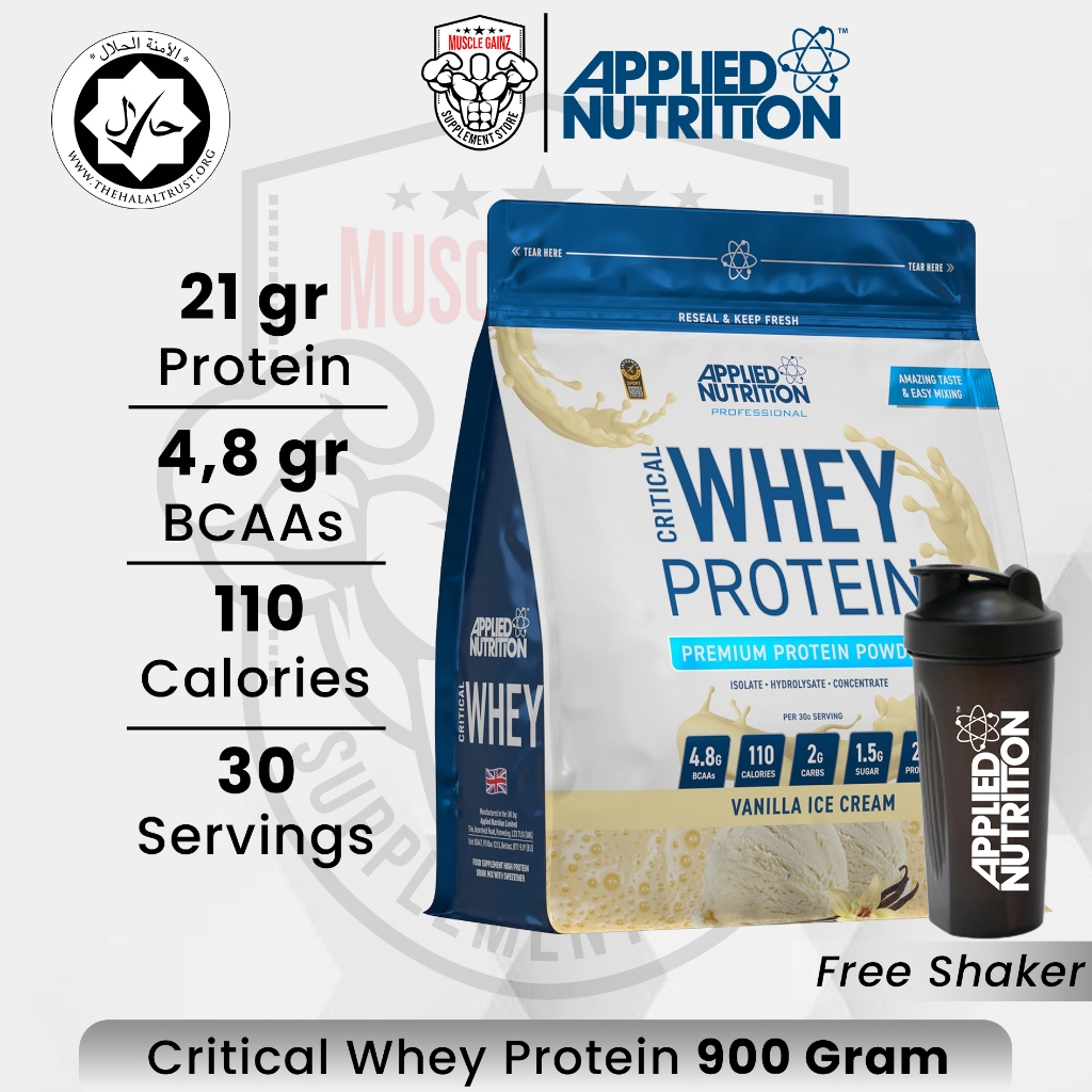 Jual Applied Nutrition Critical Whey Protein 900 Gram 30 Servings Whey ...