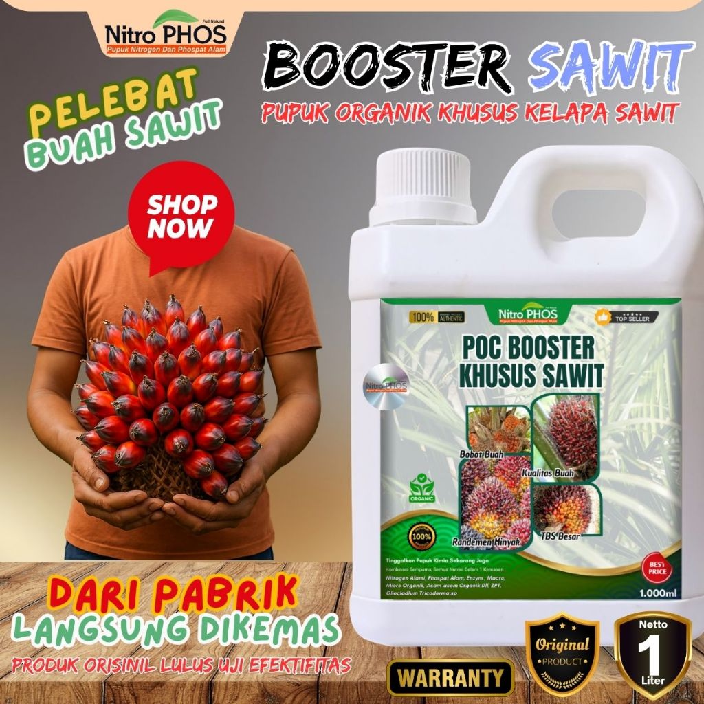Jual Pupuk Kelapa Sawit/ Pupuk Pelebat Buah Sawit/ Pupuk POC Booster ...
