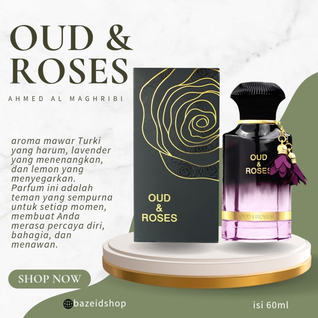 Jual Termurah || PARFUM SAUDI OUD & ROSES AHMED AL MAGHRIBI / PARFUM ...