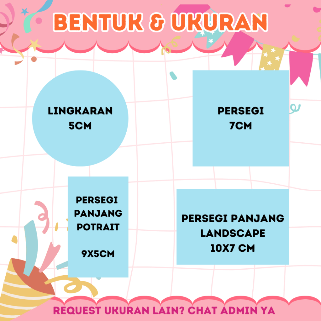 Jual Stiker Ulang Tahun GRATIS REQUEST DESIGN | Stiker Label Ulang ...