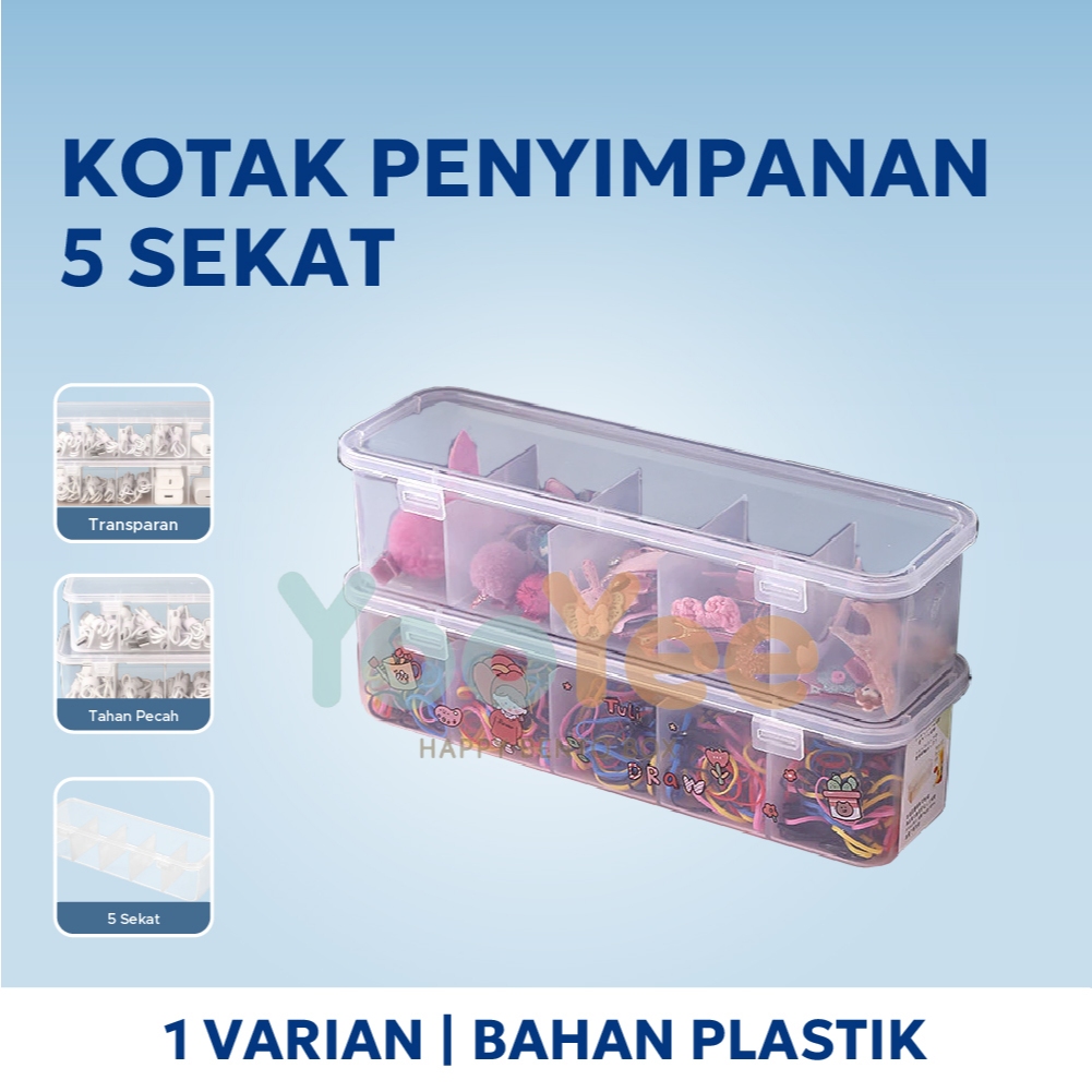 Jual Yooyee Kotak Penyimpanan Kabel Charger Hp/Organizer Storage Box 5 ...