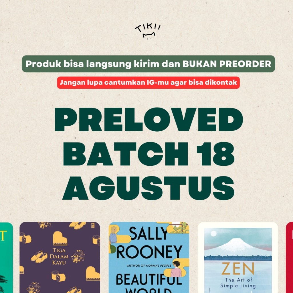 Jual Preloved Books Batch 18 Agustus | Shopee Indonesia