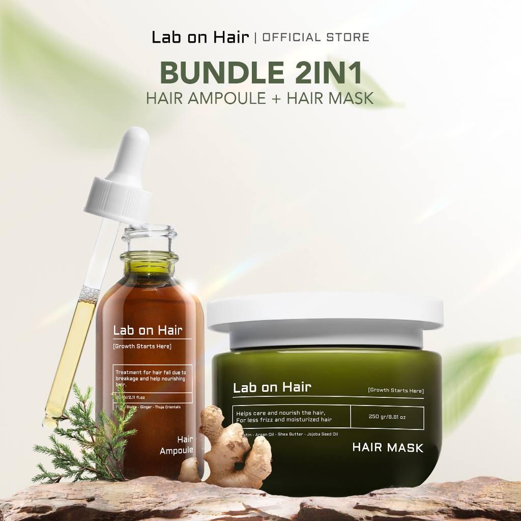 Jual Lab On Hair Bundle Ampoule + Hair Mask - Paket Ampoule dan Hair ...