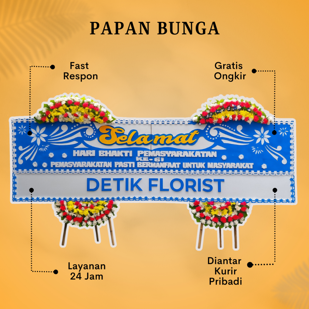 Jual Papan Bunga Panjang Ukuran 120x400 Proses Produksi Cepat Gratis ...