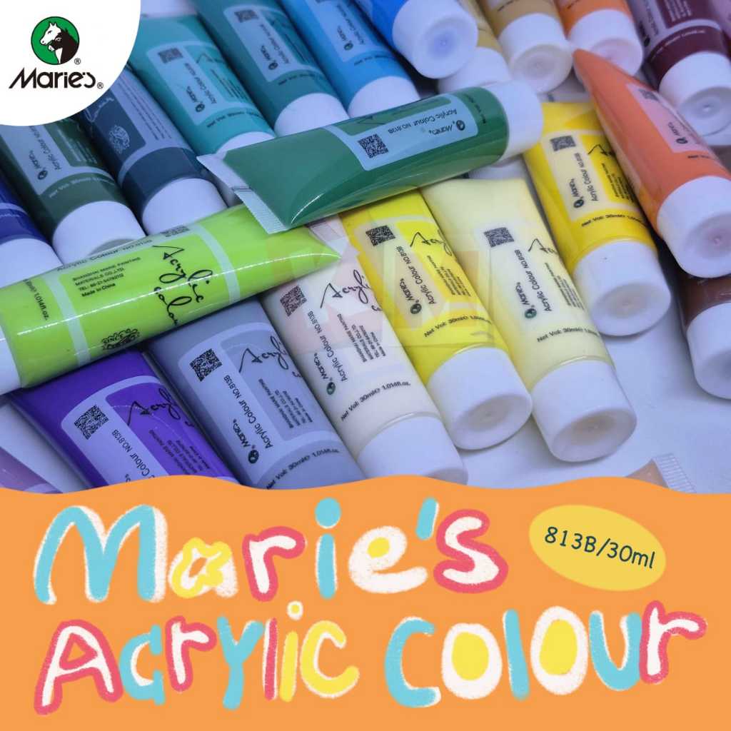 Jual [All Colours] Cat Akrilik Marie's 30ml 813B / Maries Acrylic Paint ...
