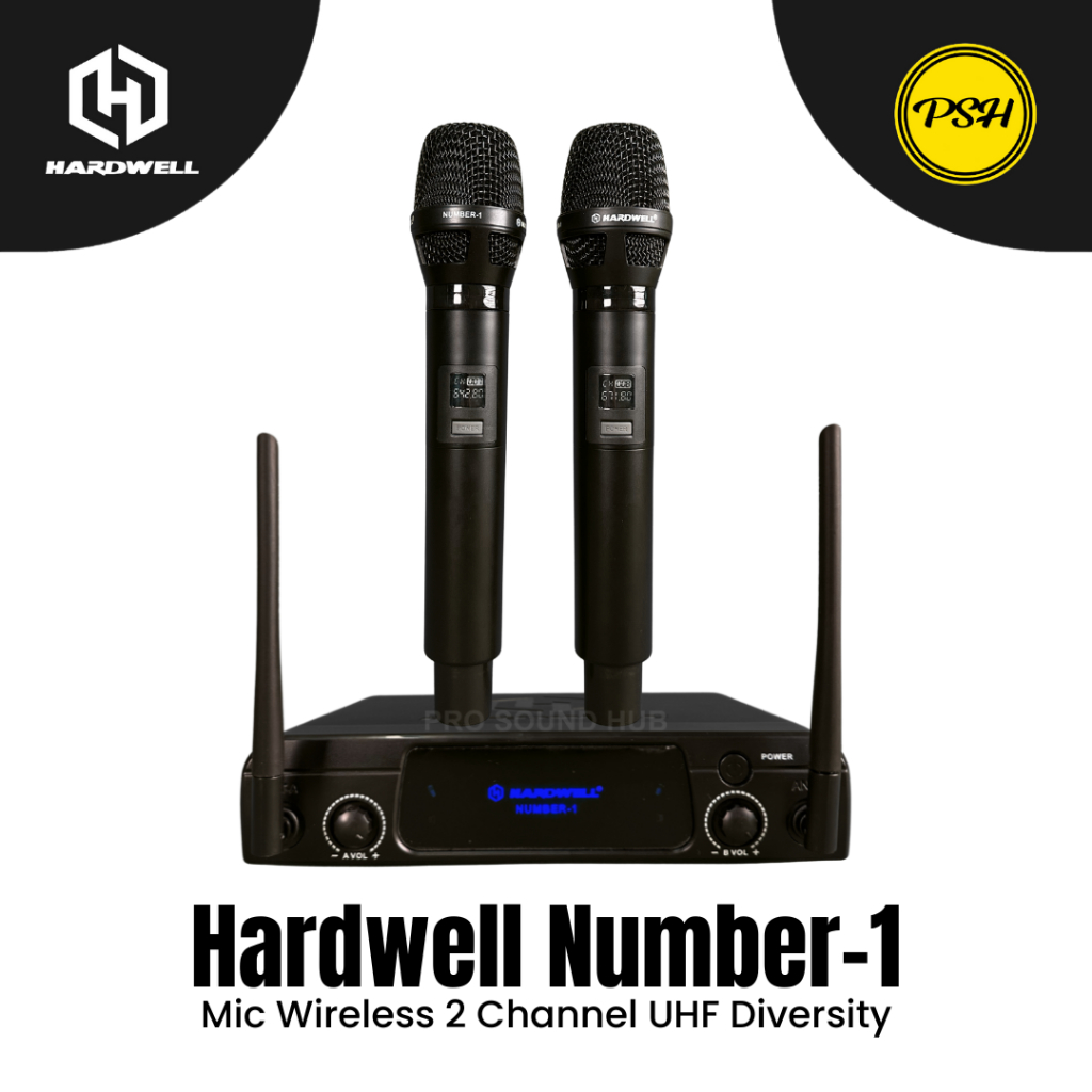 Jual Hardwell Number 1 Number1 Number-1 Mic Wireless Microphone UHF ...