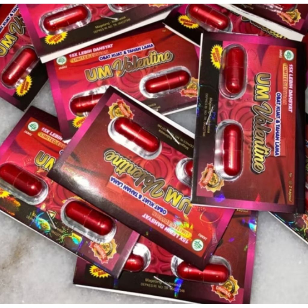 Jual OBAT KUAT UM Valentine persachet | Shopee Indonesia