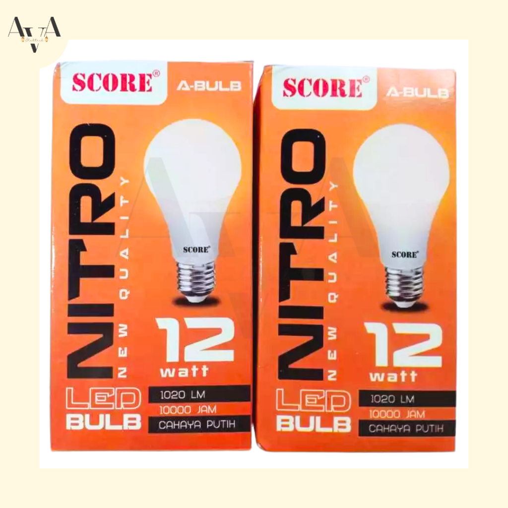 Jual Lampu LED Bulb Bohlam 12W 12 Watt SCORE Nitro Garansi 1 Tahun ...