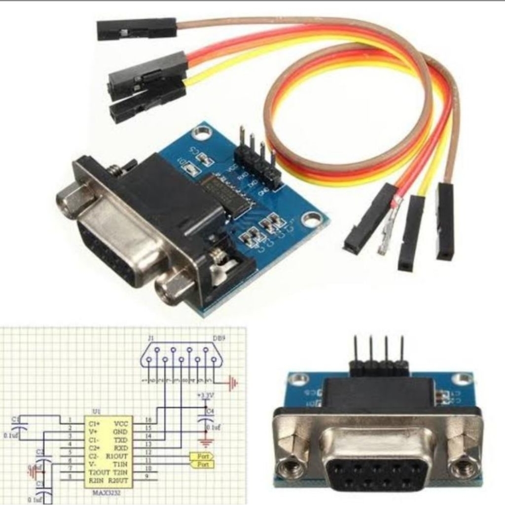 Jual MAX3232 RS232 TO TTL SERIAL PORT CONVERTER MODULE DB9 | Shopee ...