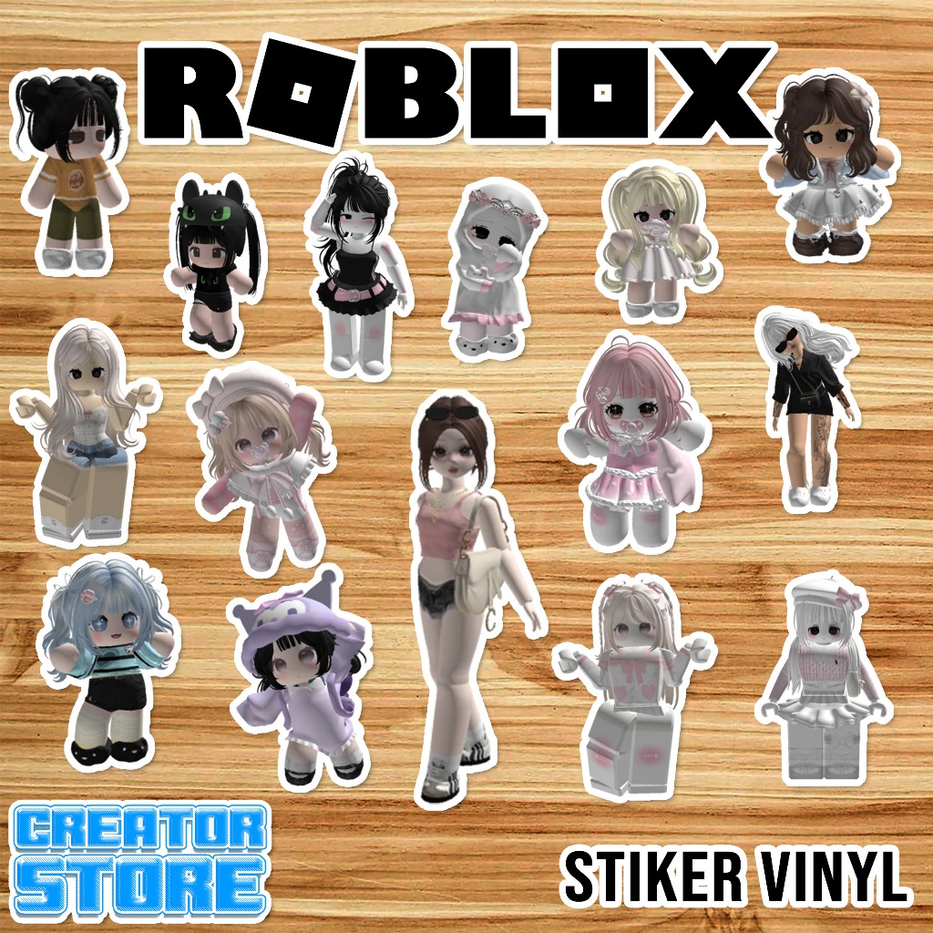 Jual Stiker Vinyl Roblox Karakter & Avatar Lucu – Waterproof, Cocok ...
